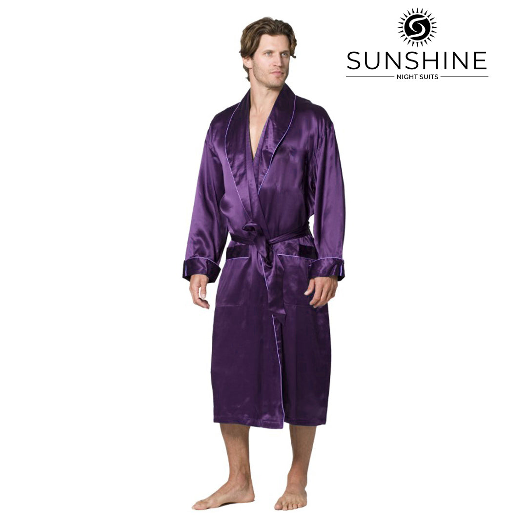 Purple Silk Gown MSG-04 – Sunshine Night Suits